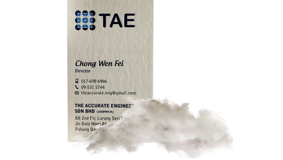 Classy Cotton Name Card - Premium Name Card Printing Malaysia