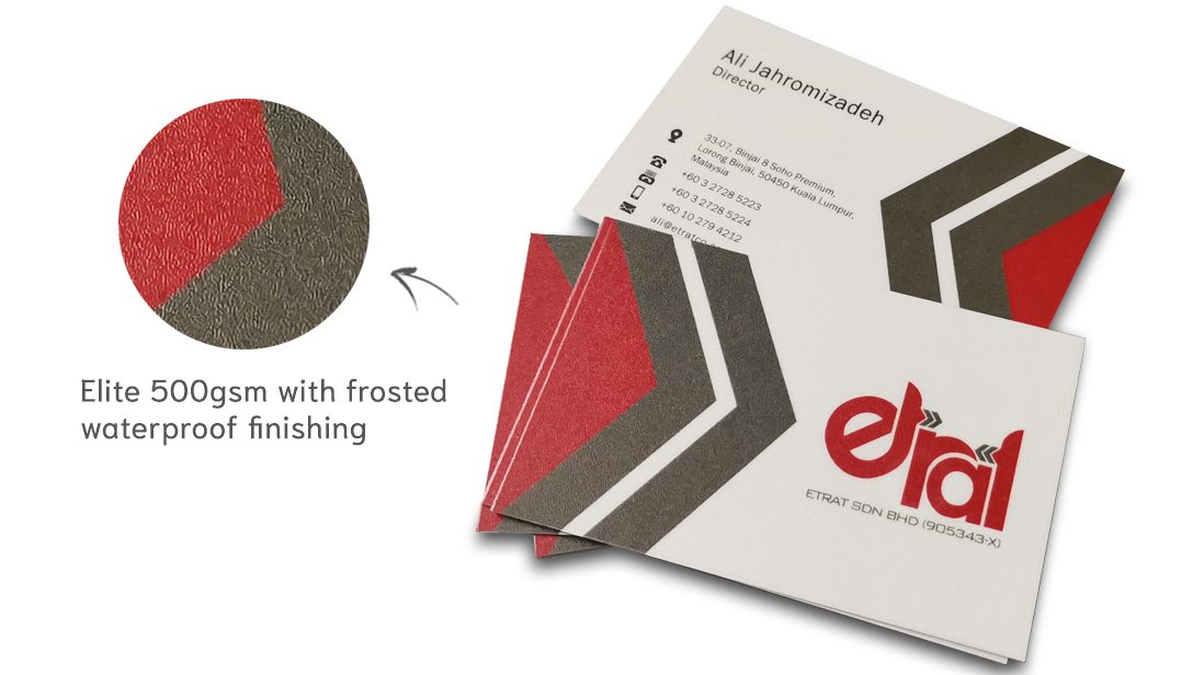 Standard Elite Name Card - Premium Name Card Printing Malaysia