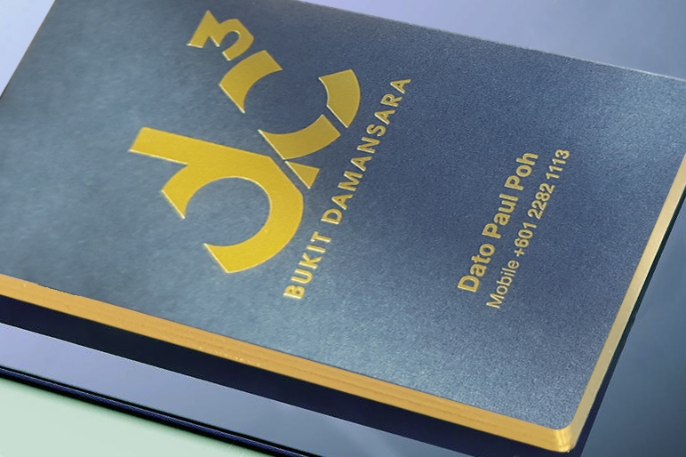 LED UV Emboss Name Card - Premium Name Card Printing Malaysia