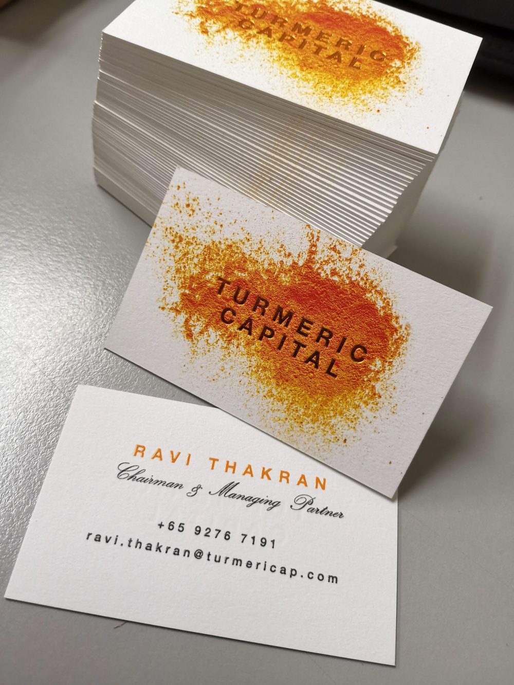 Turmeric Capital Business Card - Premium Name Card Printing Malaysia
